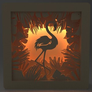 Tropical Shadow Box - Tropical Decor - Tropical Wall Art - Tropical ...