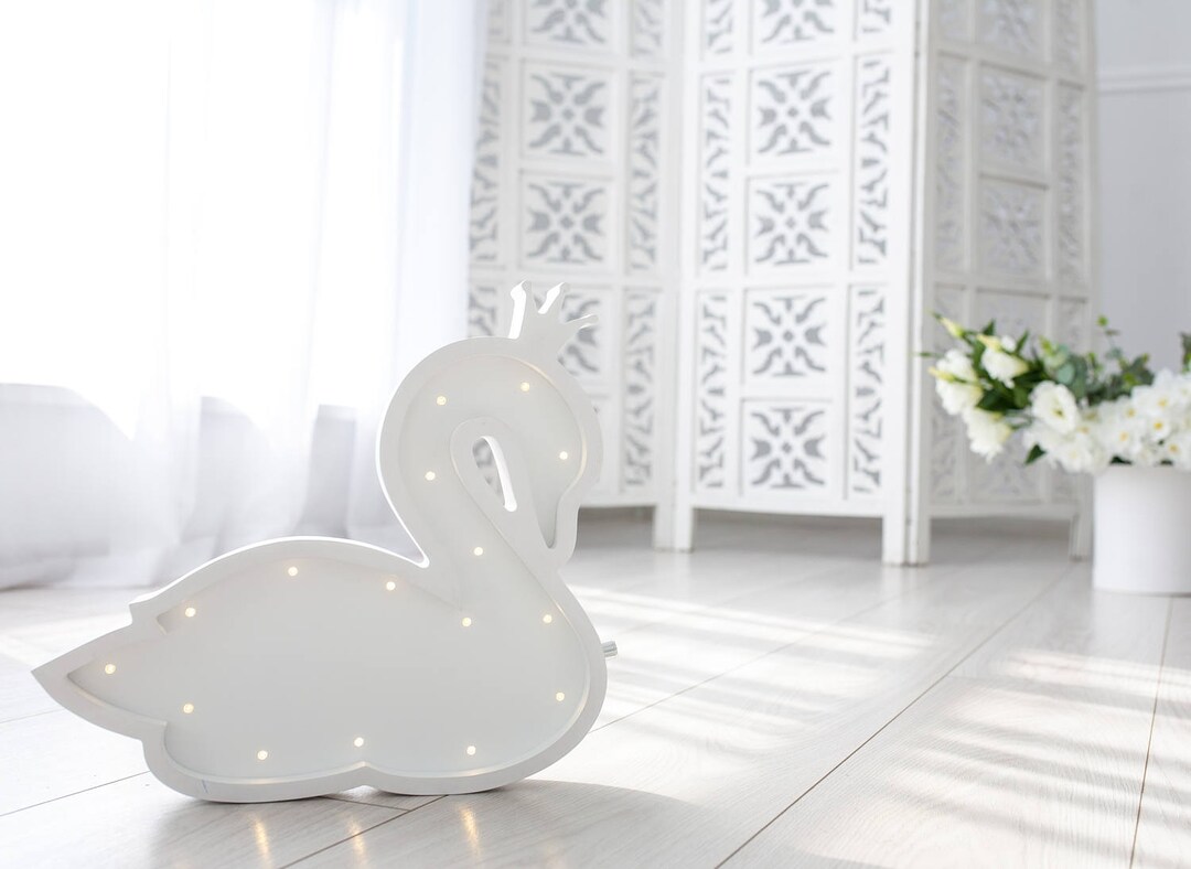 Swan Princess - Swan Birthday - Swan Nursery - Swan Night Light - Swan ...