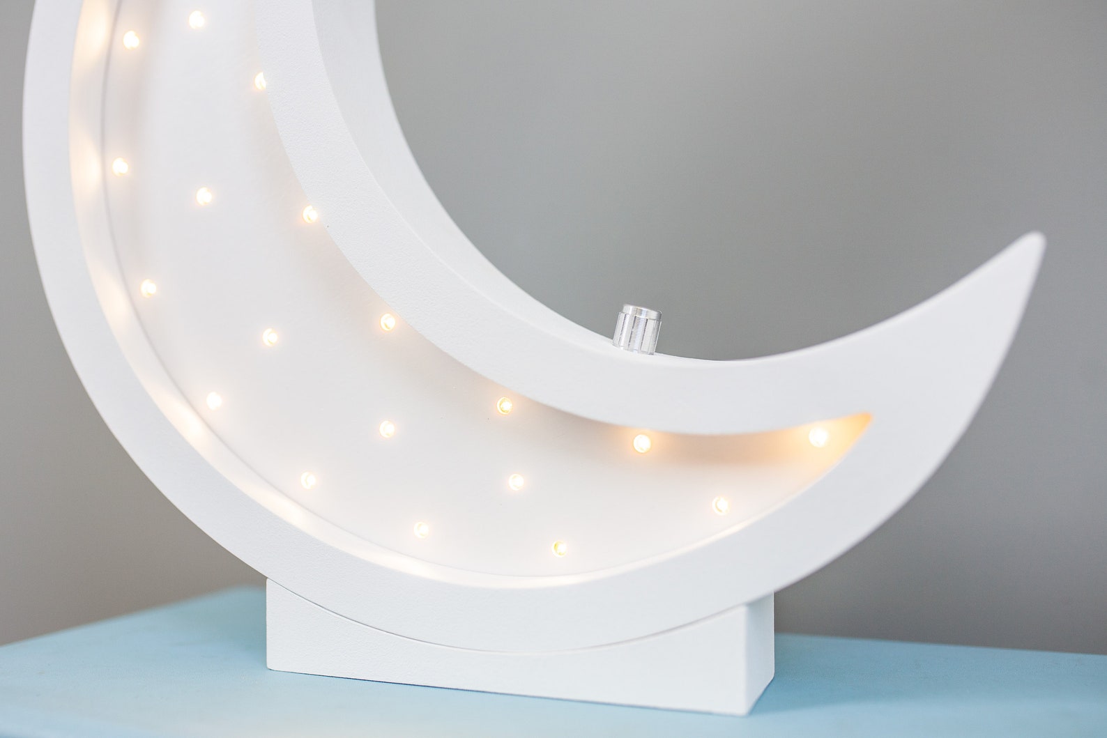 Moon Night Light - Moon Lamp - Half Moon - Star Lamp - Night Lamp ...