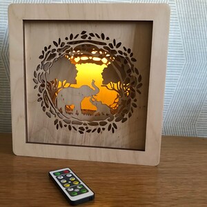 Elephant Lamp - Elephant Gift - Elephant Decor - Elephant Party - Night ...