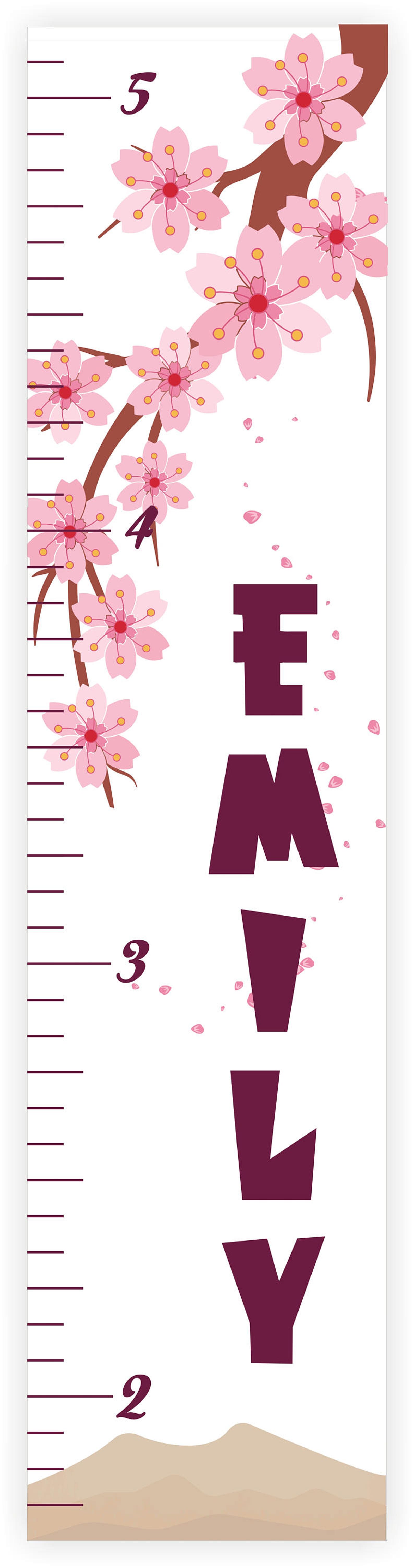 Kids Height Ruler growth chart ruler canvas gift for | Etsy