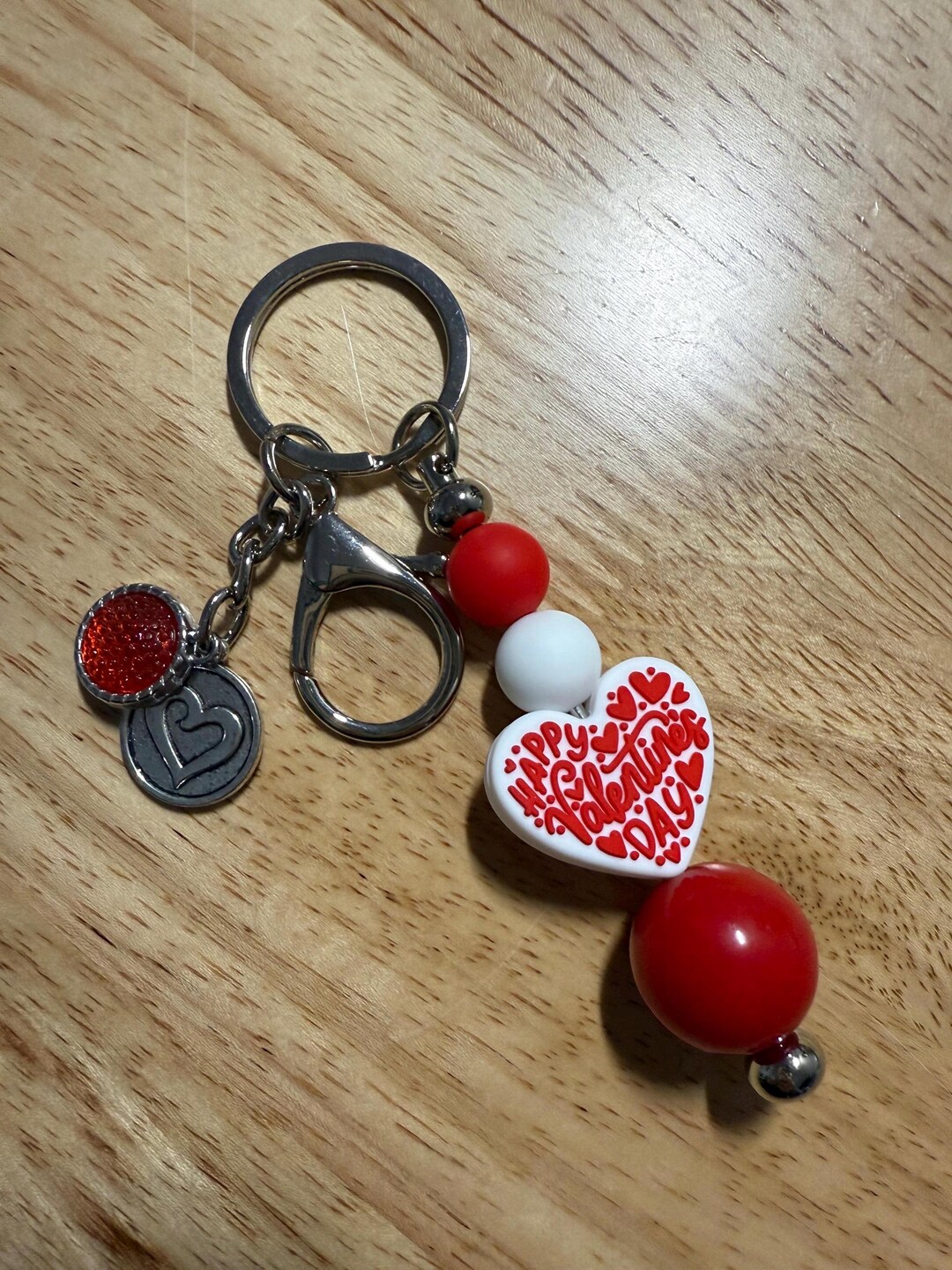 Happy Valentines Day Key Ring / Backpack Clip, Valentine Keyring ...