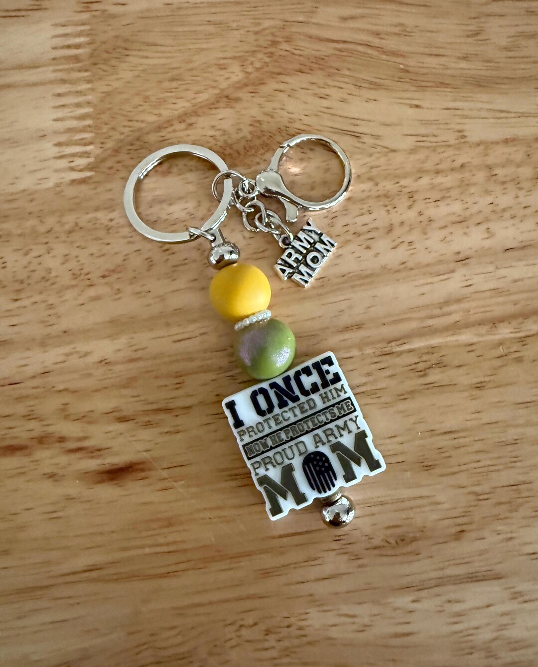 Army Mom Keyring: Backpack Clip, Service Member Mother, Military Family ...