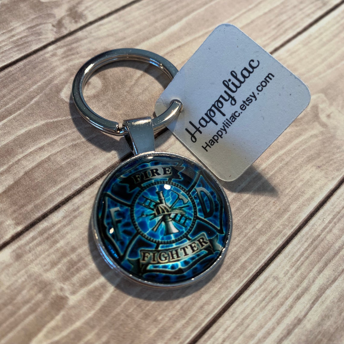 Fire Fighter Key Ring Fireman Key Chain Key Ring Silver - Etsy