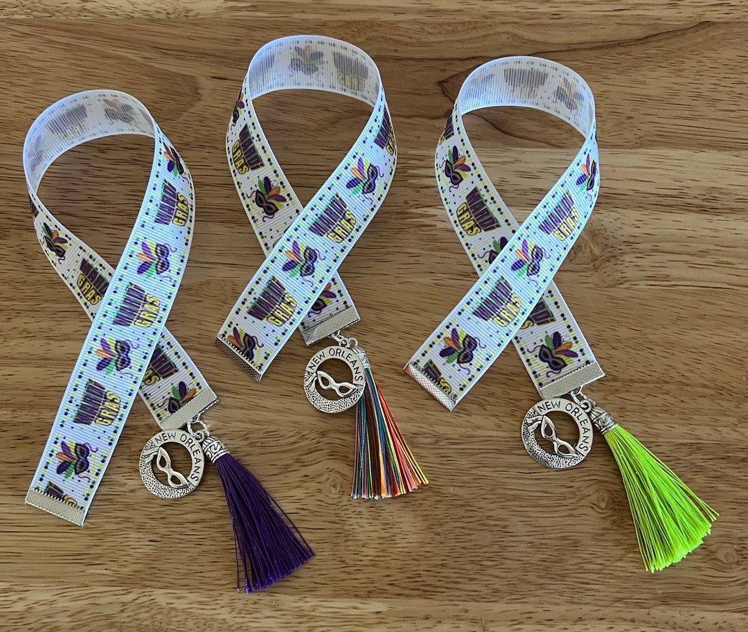 Mardi Gras Bookmark, New Orleans Bookmark, One Bookmark, New Orleans ...