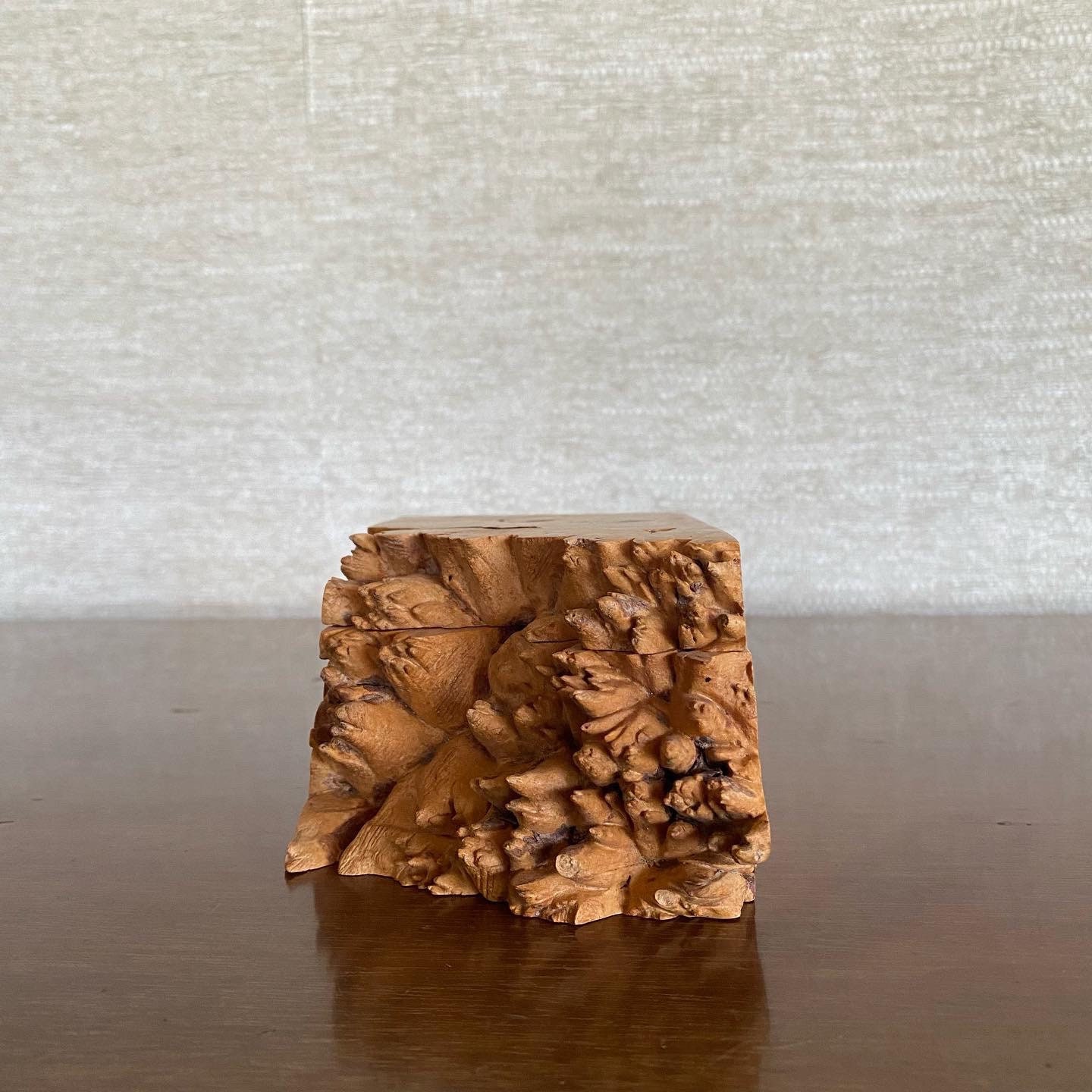 1980s Michael Elkan Studio Craft Maple Burl Jewelry or Keepsake Box - Etsy