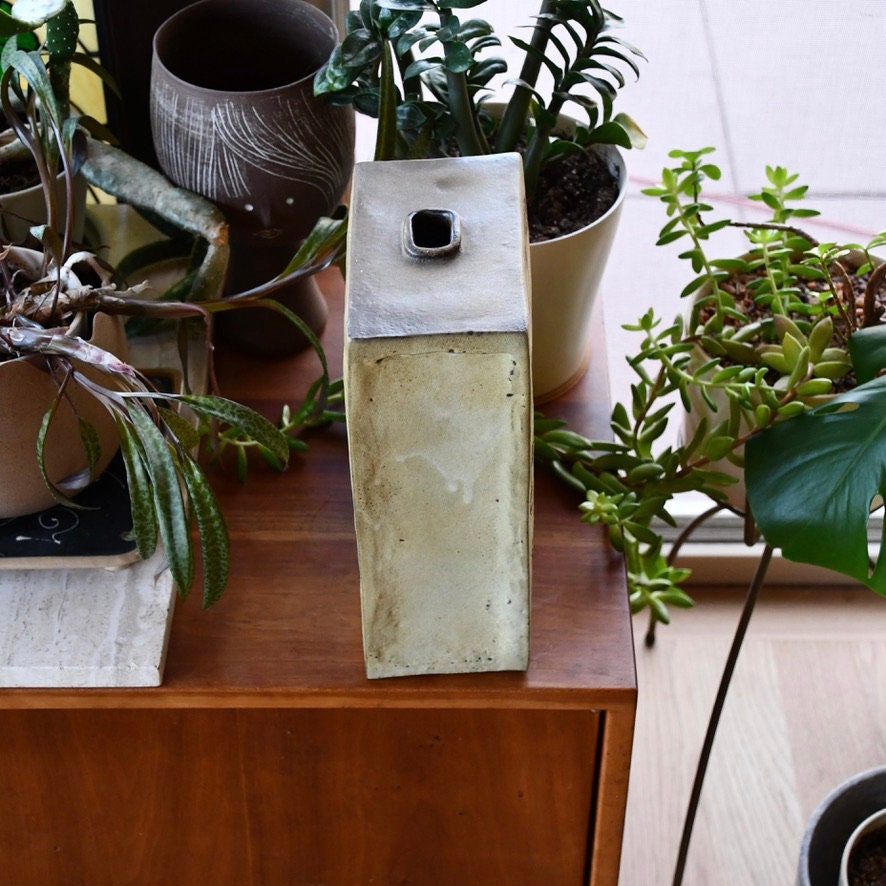 Large Slab-built Rectangular Square Construction Studio Pottery Ceramic ...