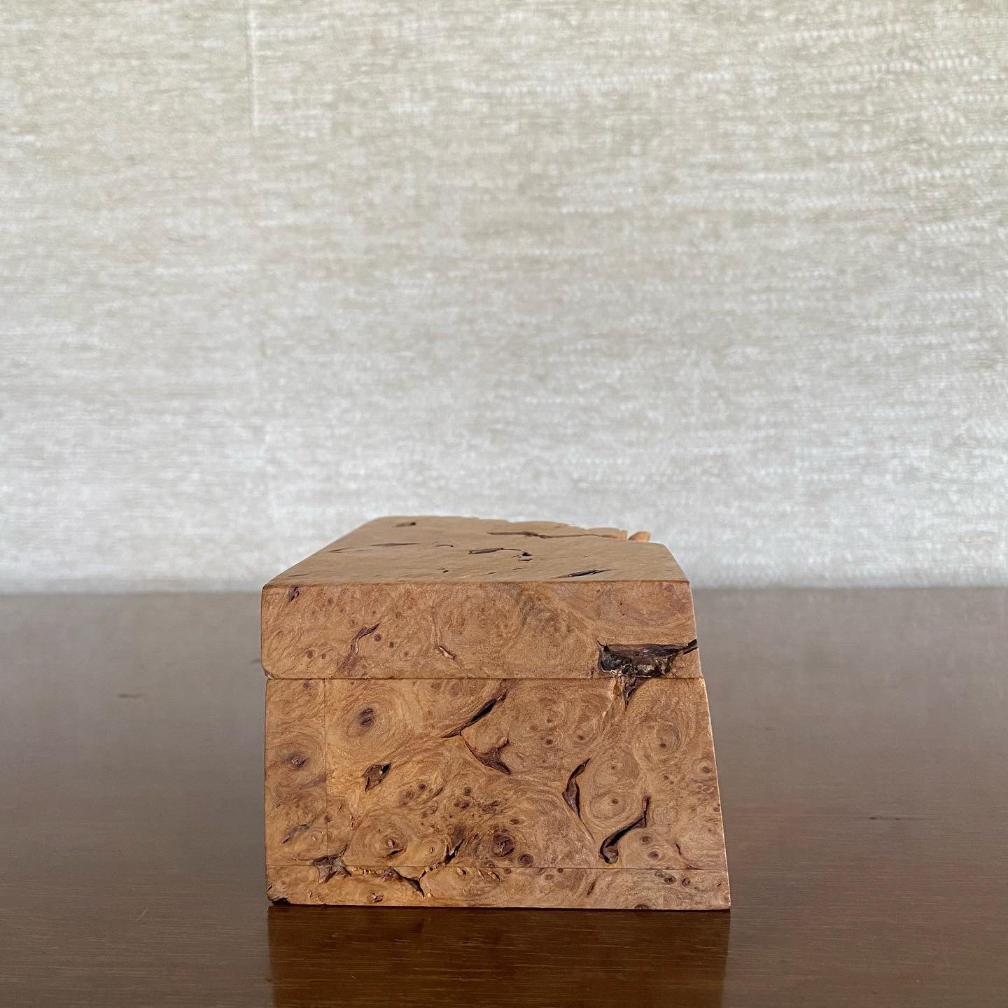 1980s Michael Elkan Studio Craft Maple Burl Jewelry or Keepsake Box - Etsy