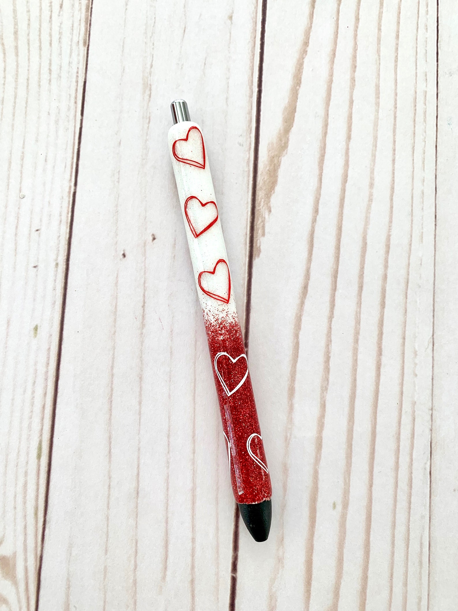 Valentine's Glitter Pens - Etsy