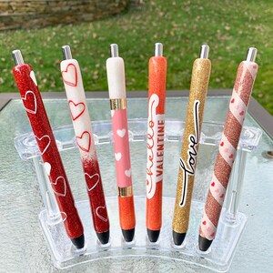 Valentine's Glitter Pens - Etsy
