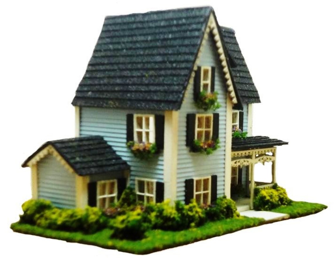 Micro VICTORIAN HOUSE Kit 1:144 Scale - Etsy