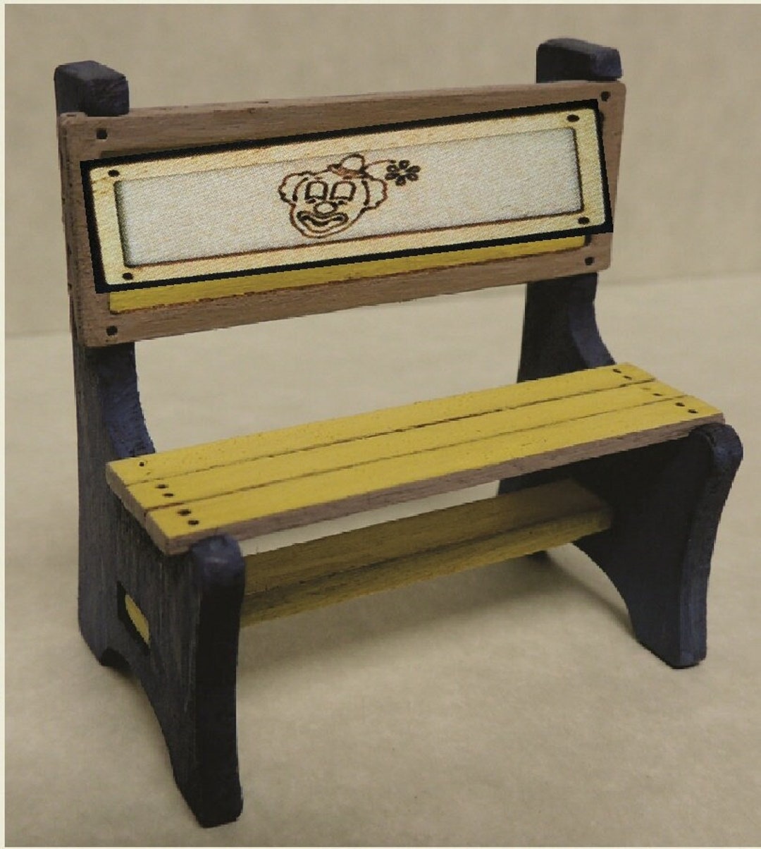 Bench Kit Clown for Dollhouse 1:12 Scale - Etsy
