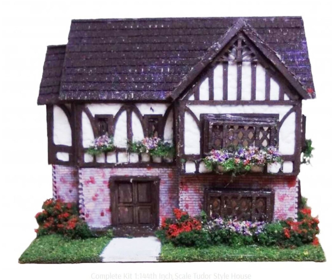 Micro TUDOR STYLE HOUSE Kit 1:144 Scale - Etsy
