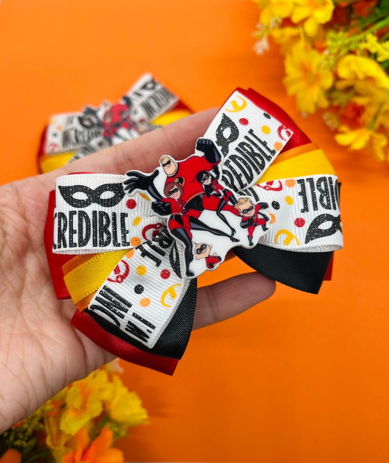 Superhero Inspired Bow - Etsy