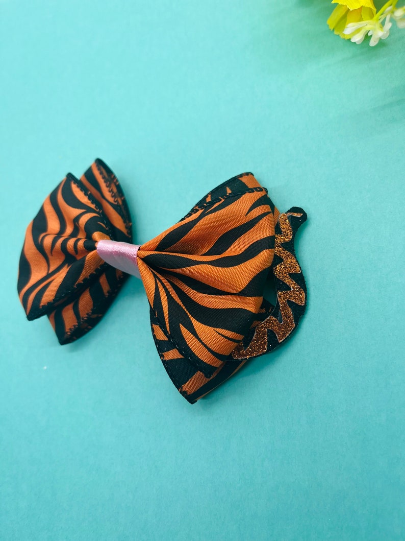 Tiger Inspired Bows - Etsy