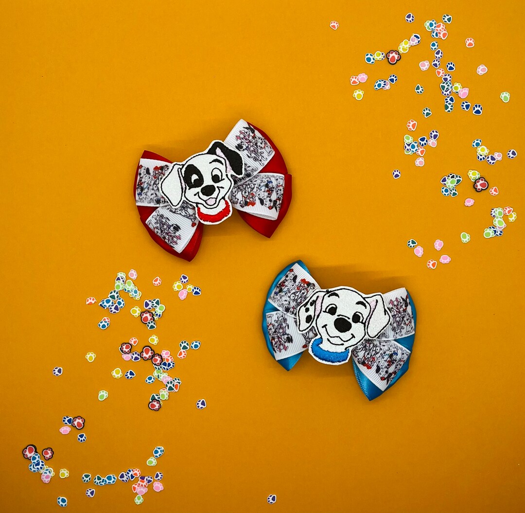 Mini Dalmatian Inspired Bows - Etsy