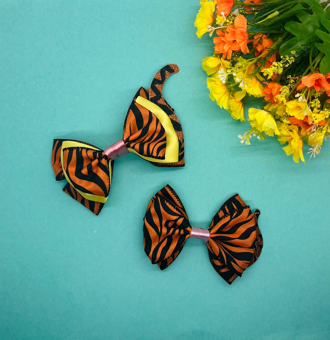Tiger Inspired Bows - Etsy