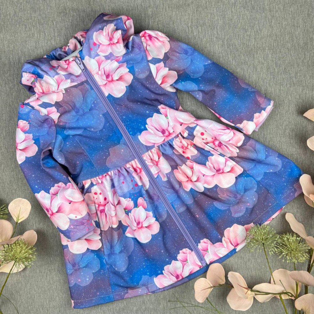 Softshell Rain Coat, Girls Softshell Coat, Rain Jacket, Colorful ...