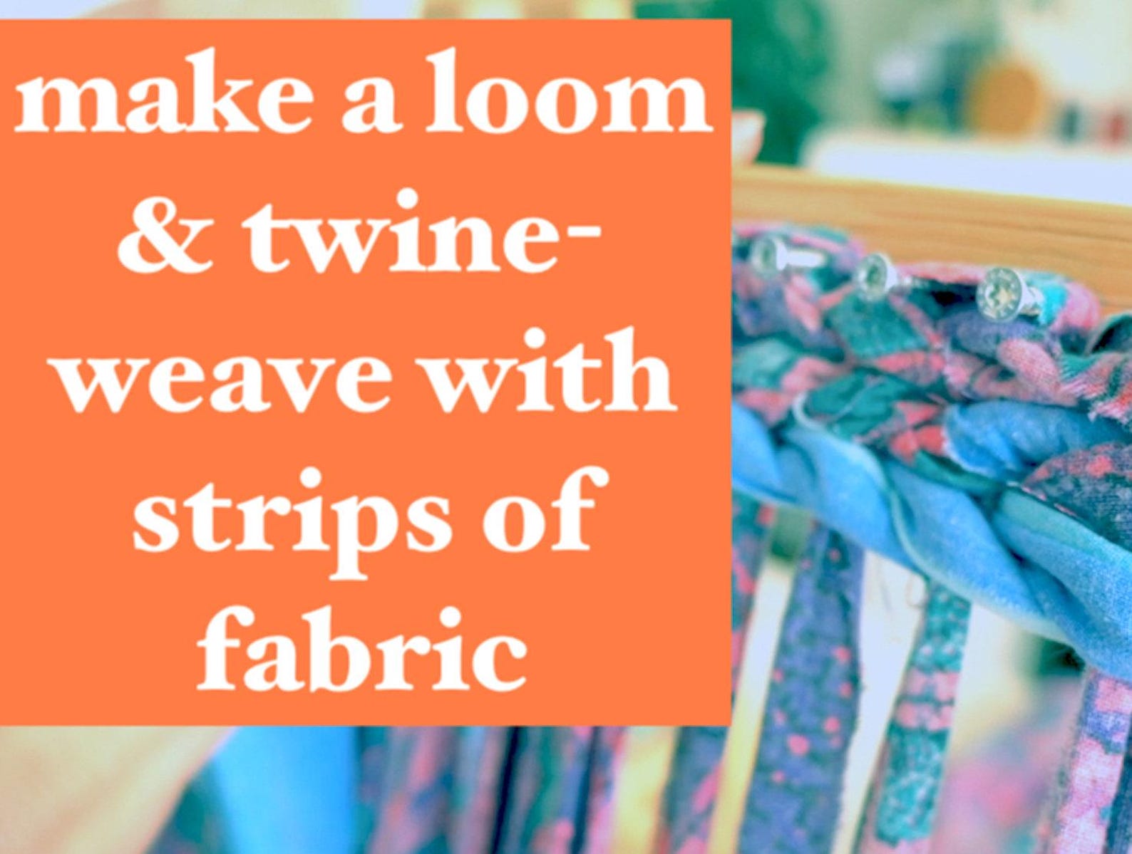 PDF Instructions Video Lesson Rag Rug Loom and Twine Weave Fabric ...