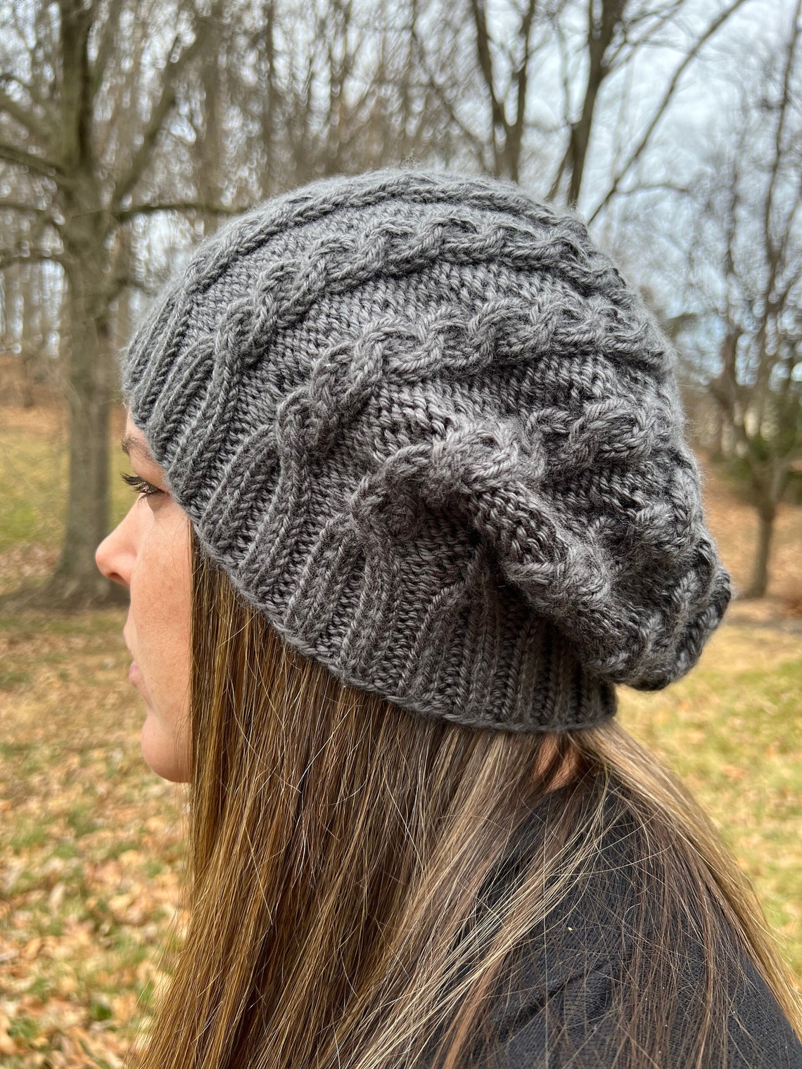 Cable Knit Hat Pattern - Etsy