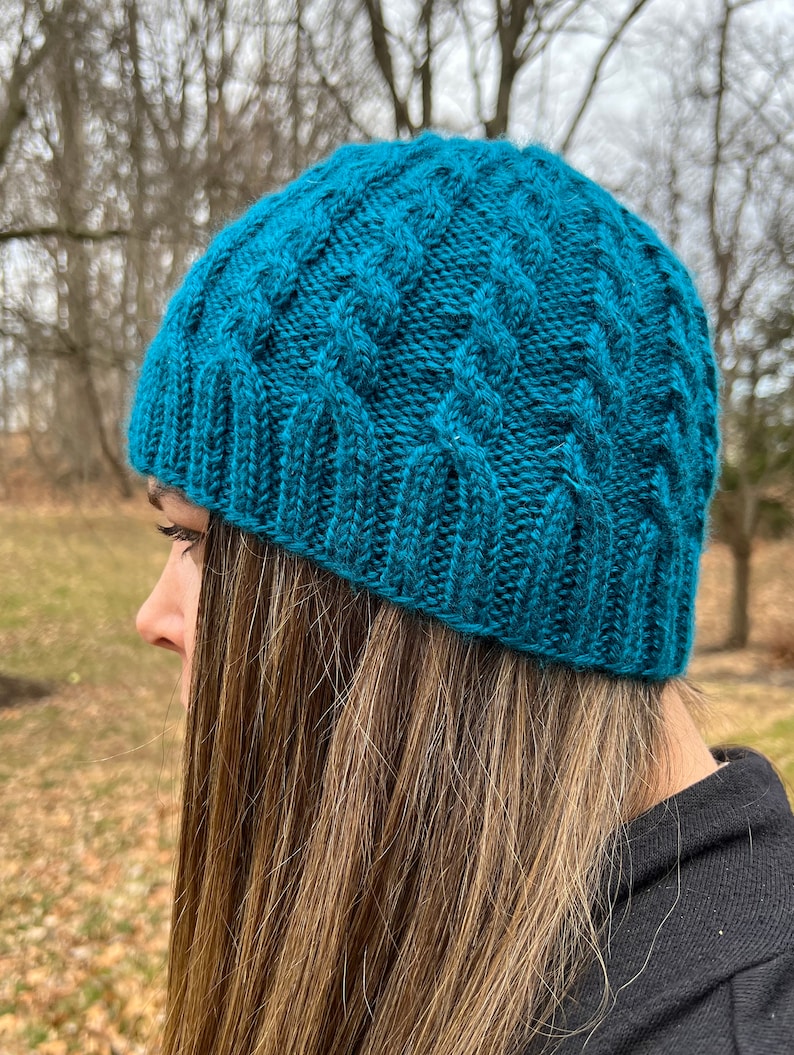 Cable Knit Hat Pattern - Etsy