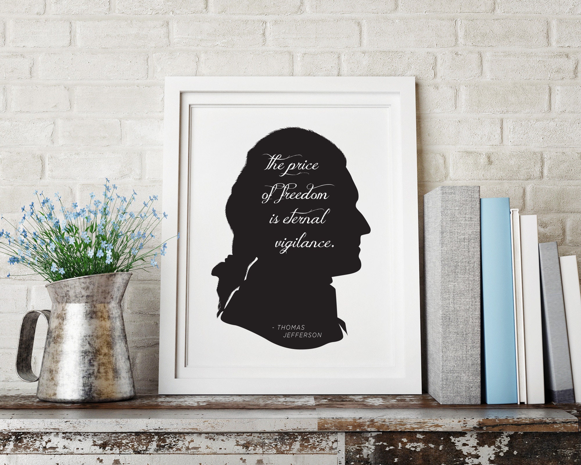 Thomas Jefferson Art Print | Inspirational Quote, Wall Decor ...