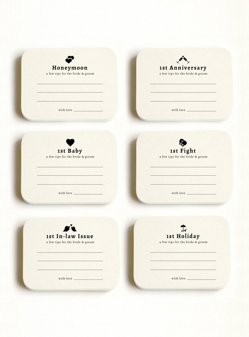 Wedding Advice Card For Bride And Groom Wedding Advice Printable 5x7