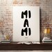Miami Print, Miami Poster for Office Decor, City Prints, Gifts, Miami ...