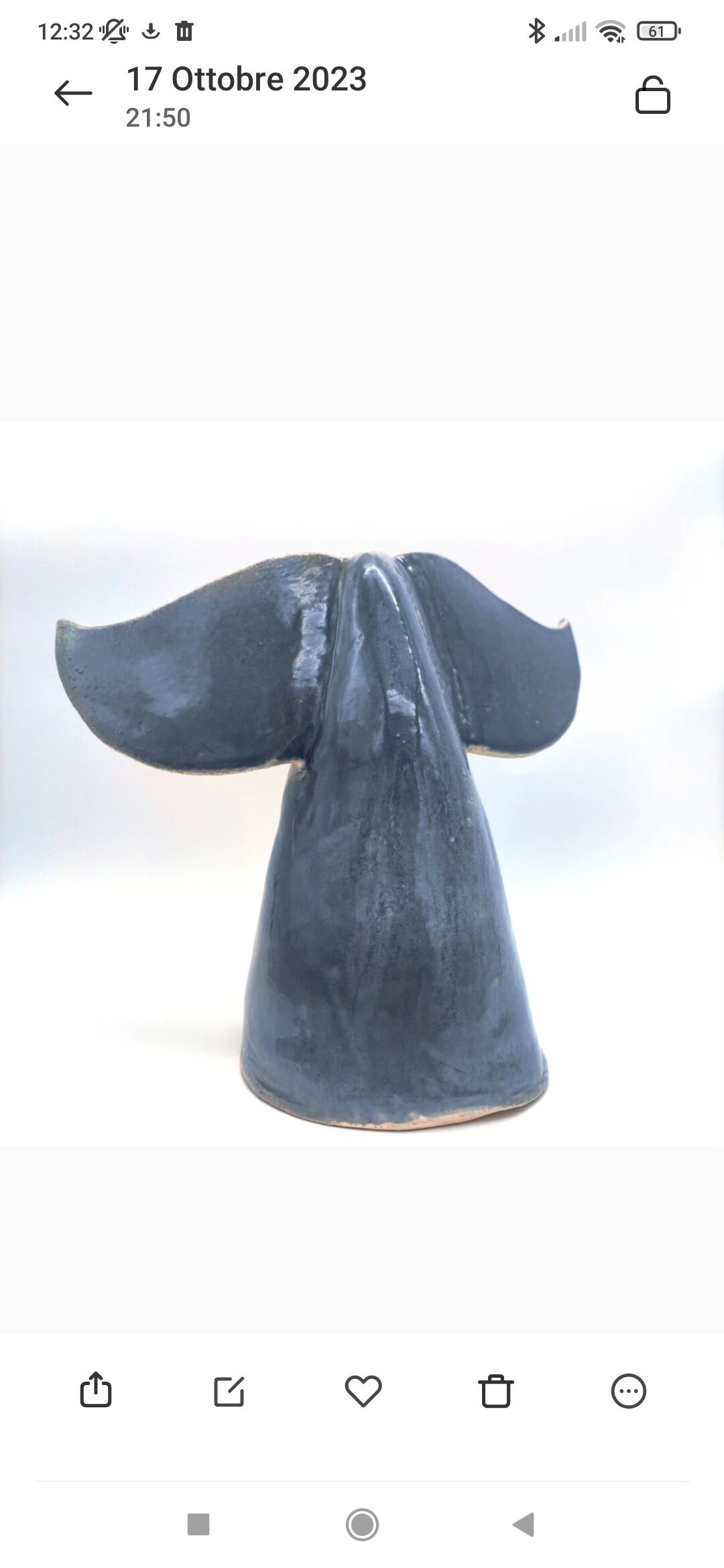 Glazed Ceramic Sculpture of a Whale Tail, Unique and Original Piece - Etsy