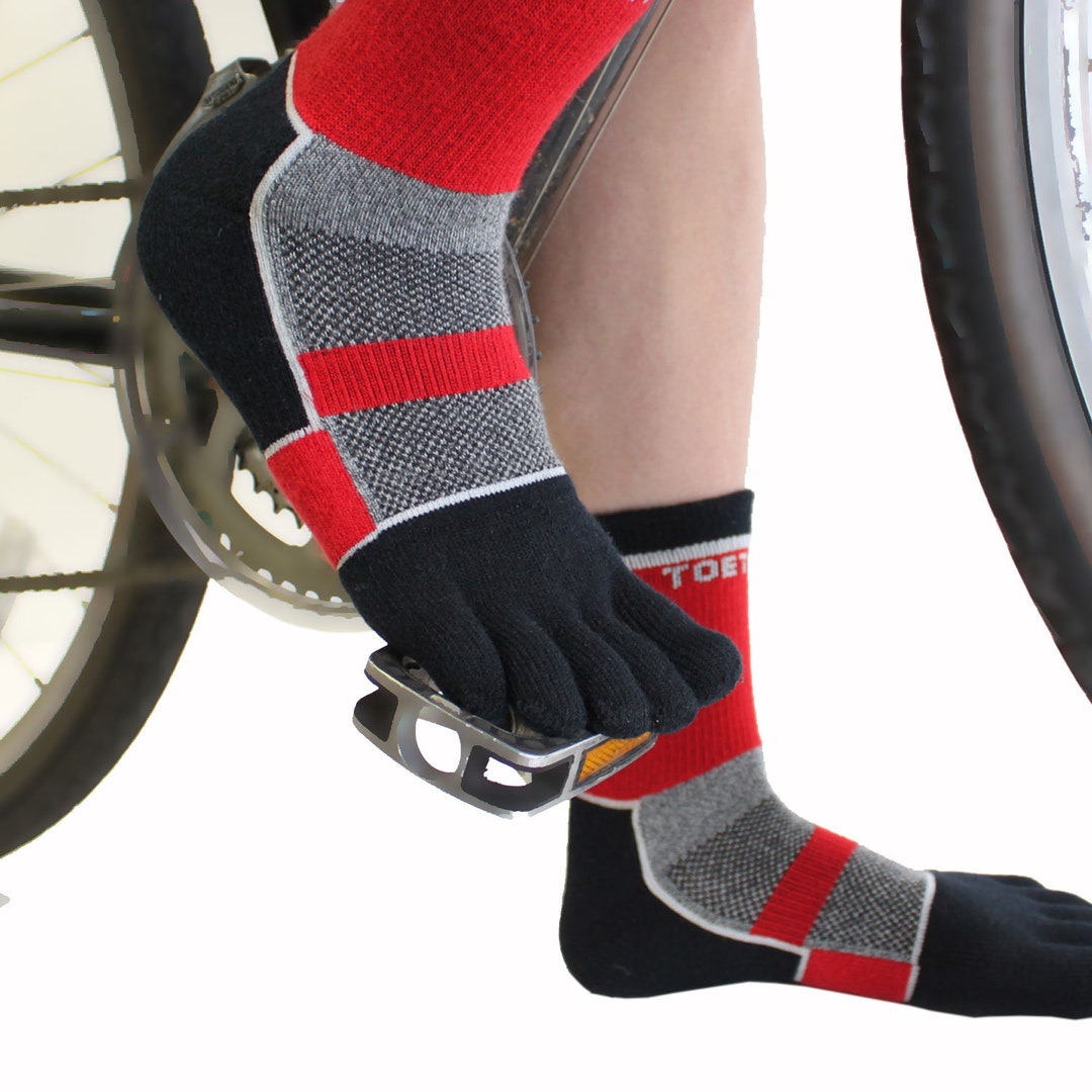TOETOE - Men, Women Sports Coolmax Seamless Patterned Cycle Ankle Toe ...