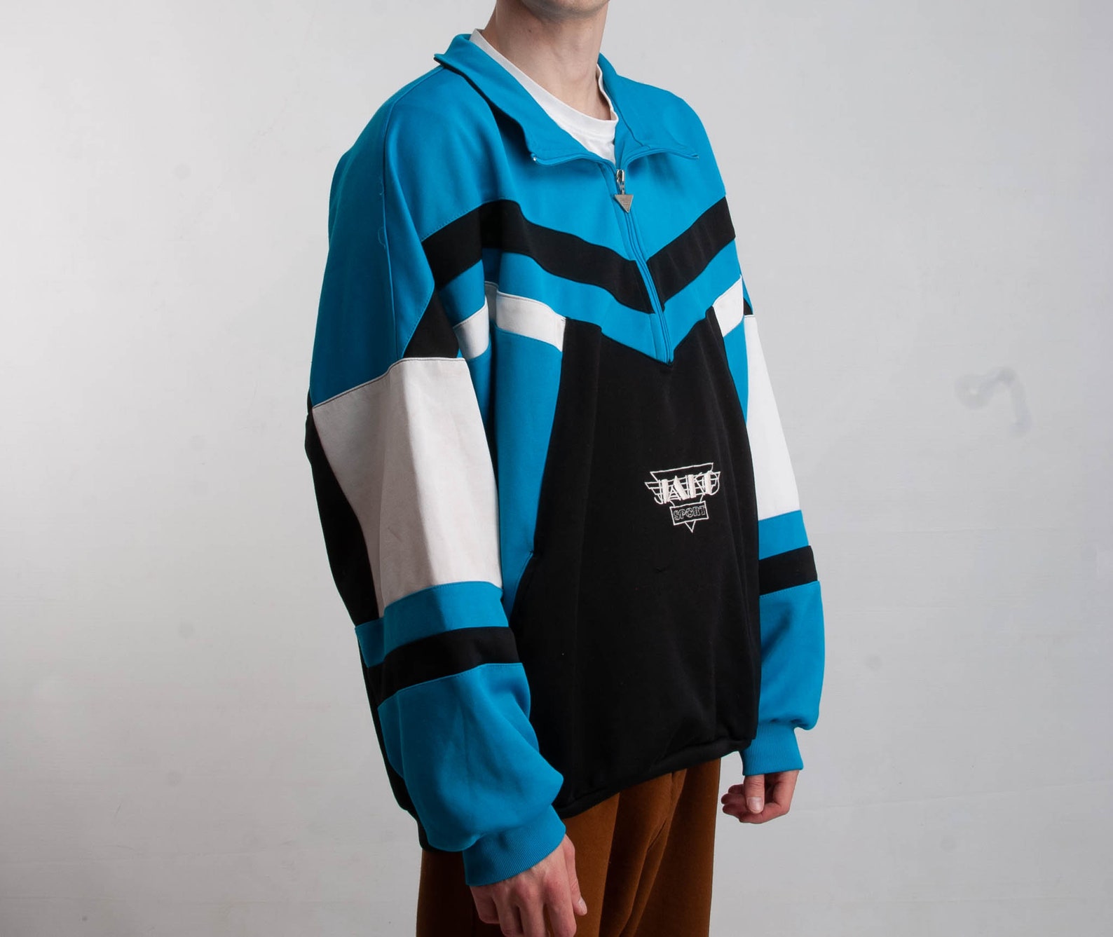 Vintage Windbreaker Athletic Unisex Jacket-coat Color Blocked Urban ...