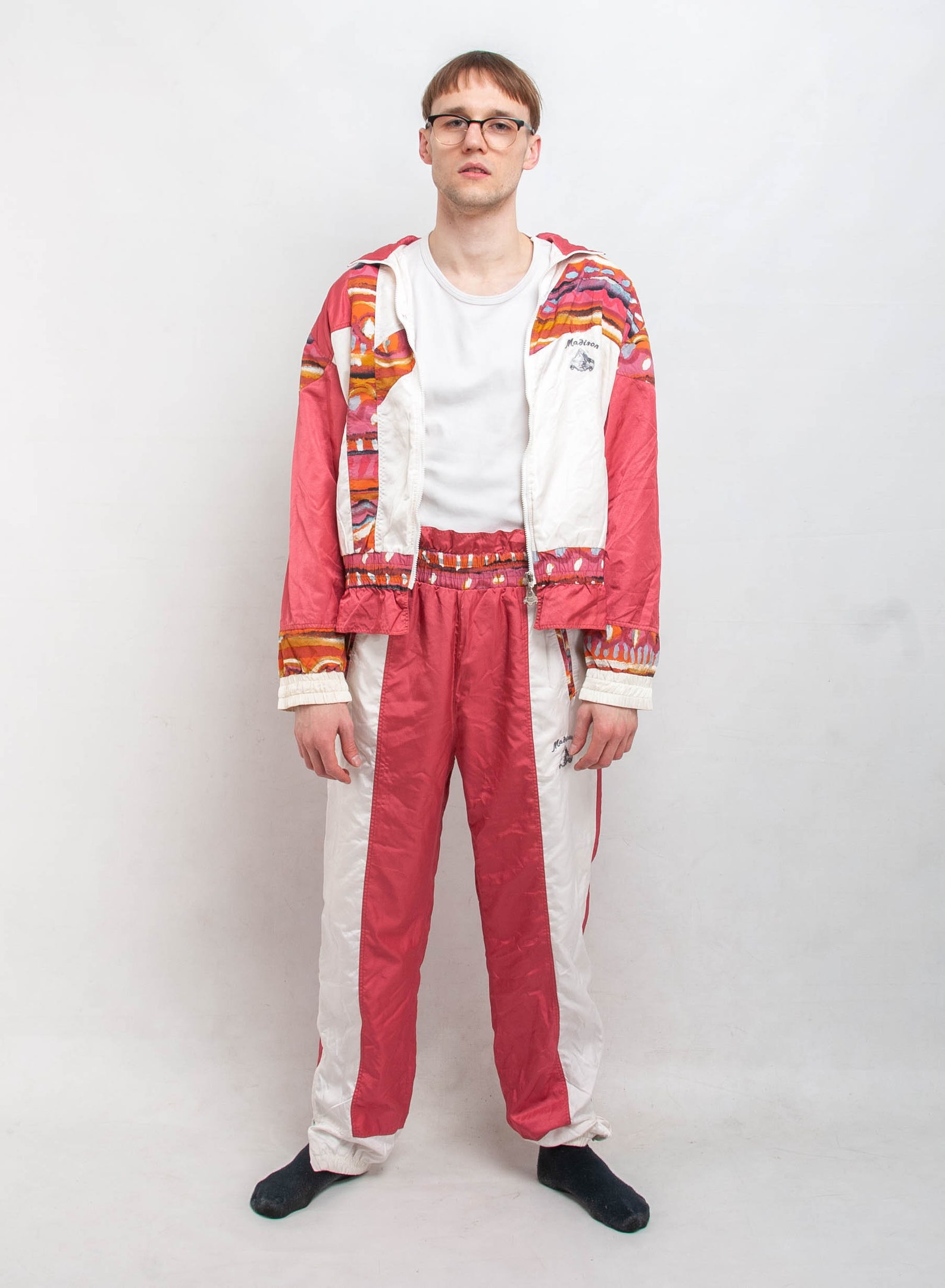 Exclusive Vintage Tracksuit Unique Fancy Rave Suit Medium Sized Vintage ...