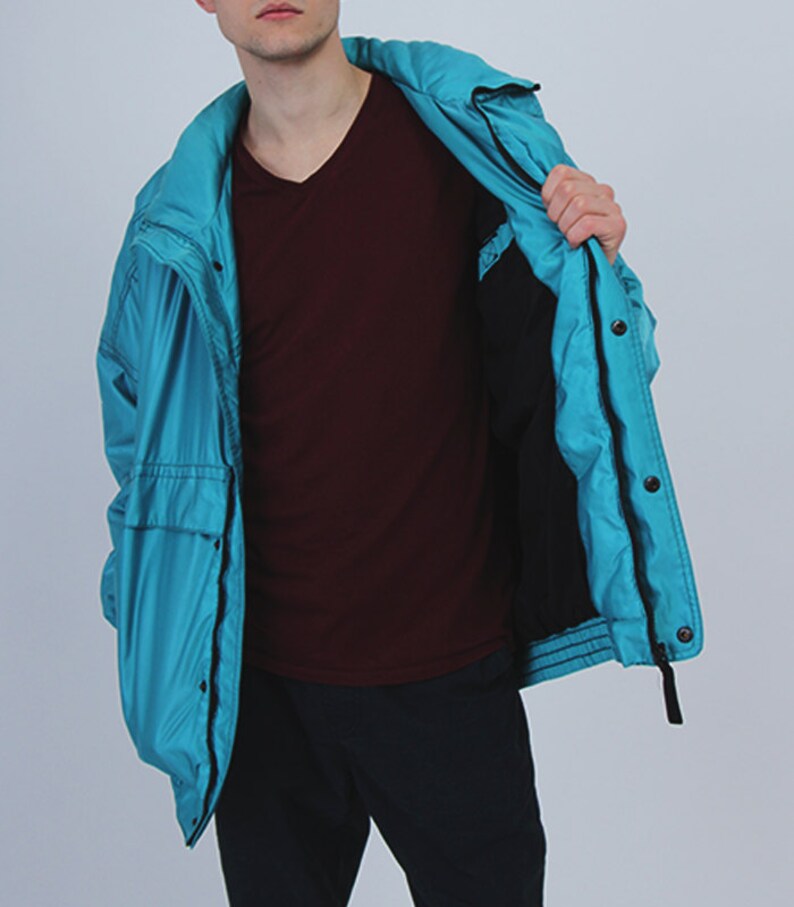 Unisex Bright Shiny Vintage Ski Wear Jacket Winter Clothing Snow Old ...