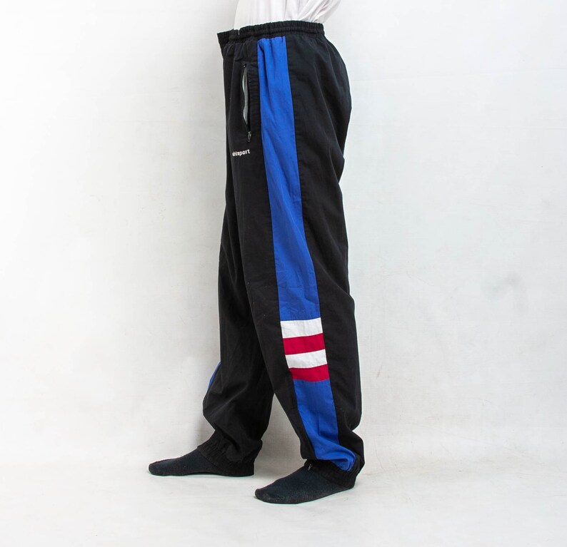 Vintage Elastic Waist Pants Retro Tracksuit Sports Trousers - Etsy
