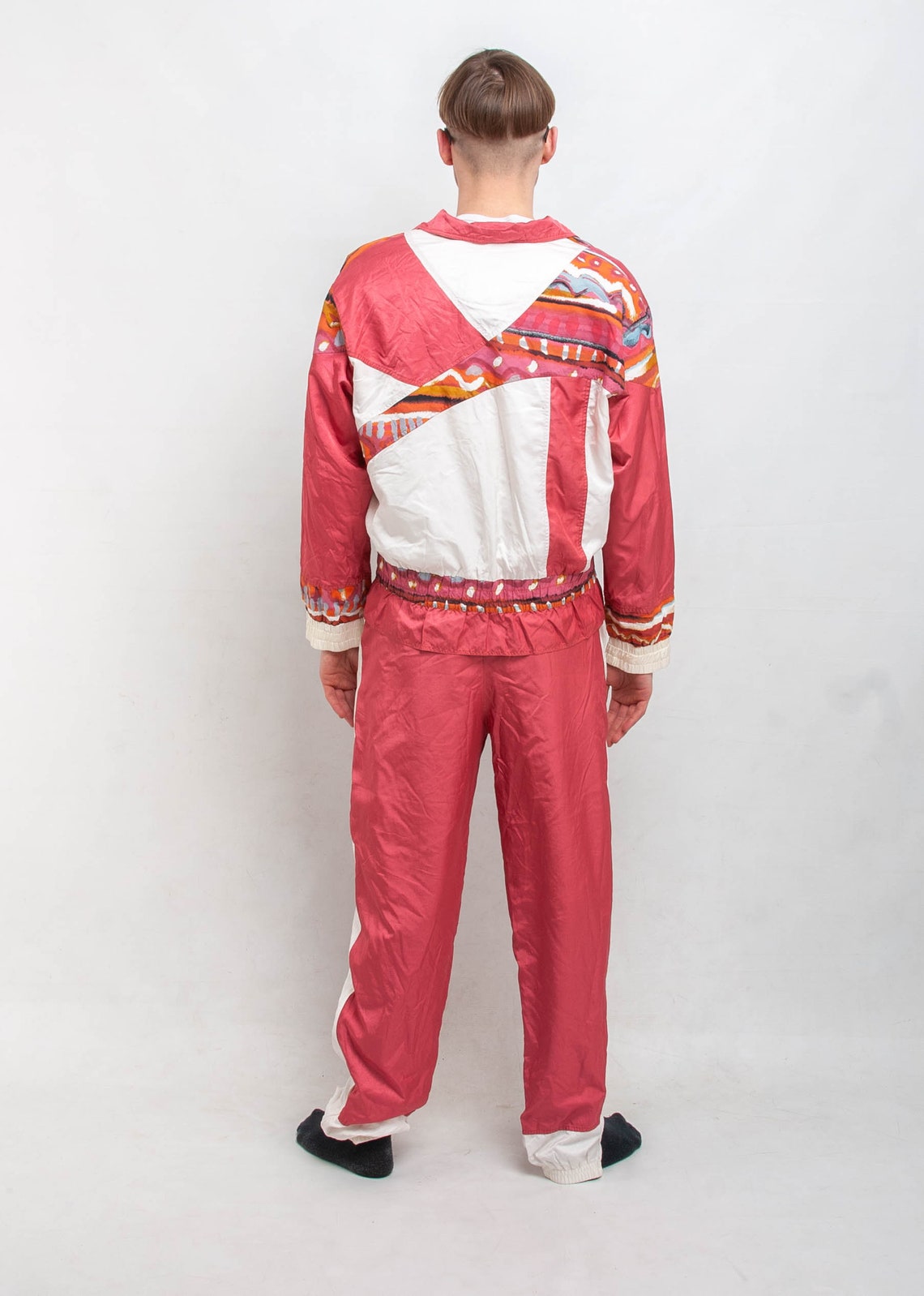 Exclusive Vintage Tracksuit Unique Fancy Rave Suit Medium Sized Vintage ...