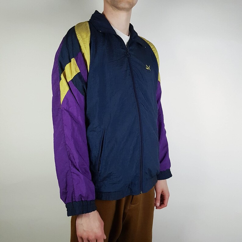 Original PUMA 90's Lightweight Retro Windbreaker Bomber Color Block ...