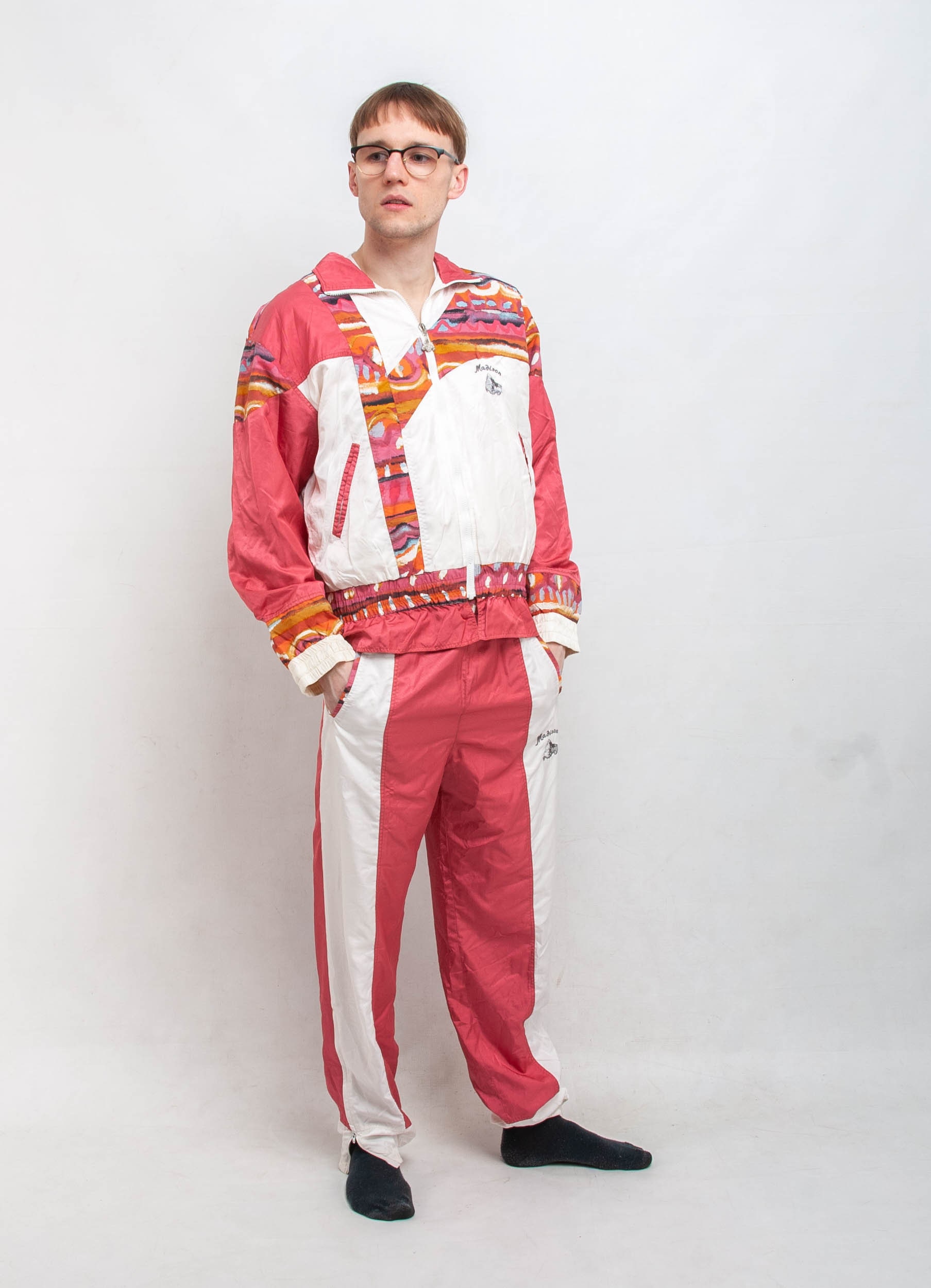 Exclusive Vintage Tracksuit Unique Fancy Rave Suit Medium Sized Vintage ...