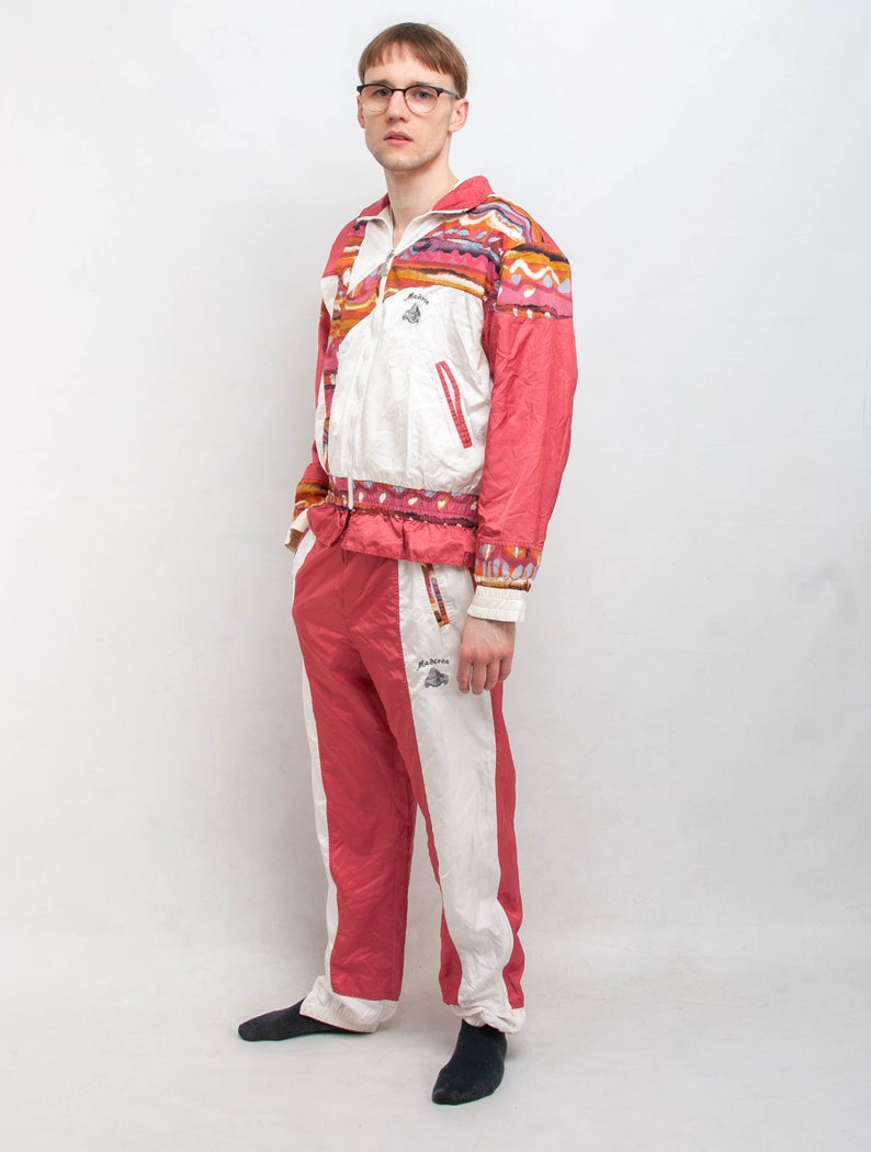 Exclusive Vintage Tracksuit Unique Fancy Rave Suit Medium Sized Vintage ...