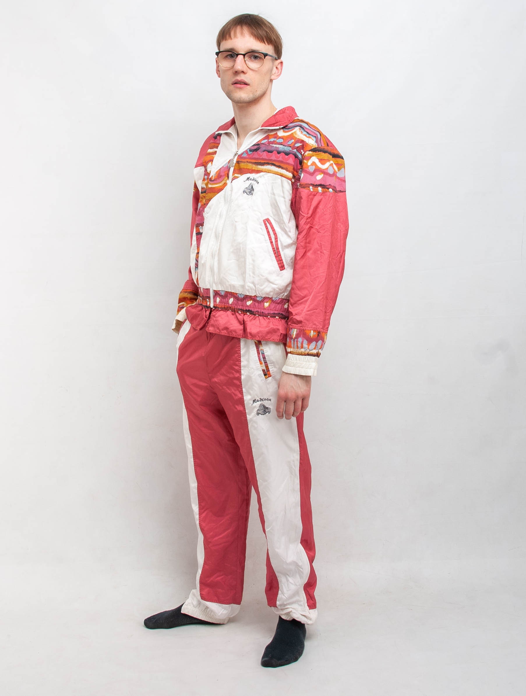 Exclusive Vintage Tracksuit Unique Fancy Rave Suit Medium Sized Vintage ...