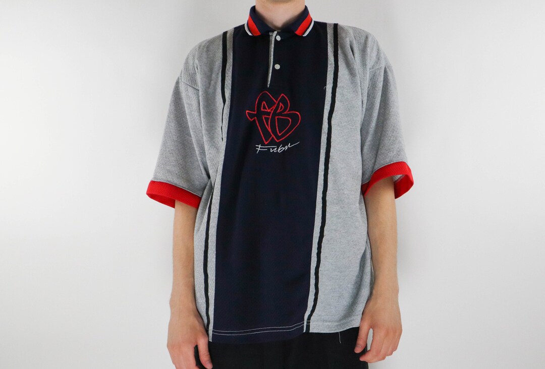 Original FUBU Polo Shirt Vintage Gray T-shirt Sportswear - Etsy