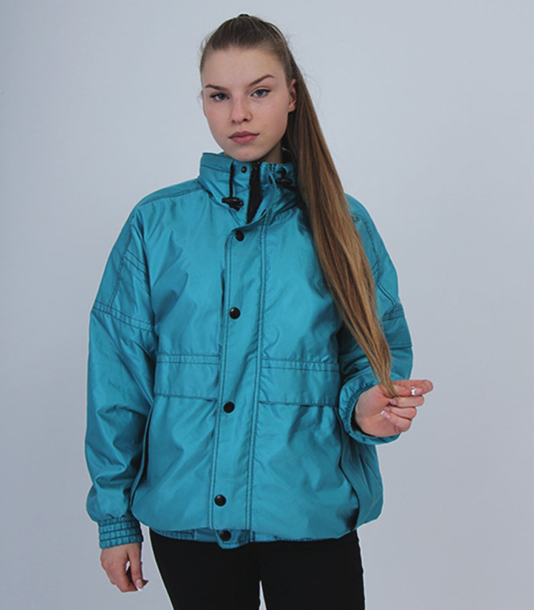 Unisex Bright Shiny Vintage Ski Wear Jacket Winter Clothing Snow Old ...