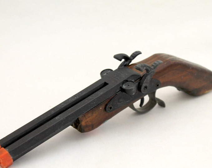 Vintage Cap Gun, Historical Replicas by Parris, Double Barrel, Heavy ...