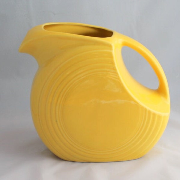 Yellow Ware Pitcher - Etsy