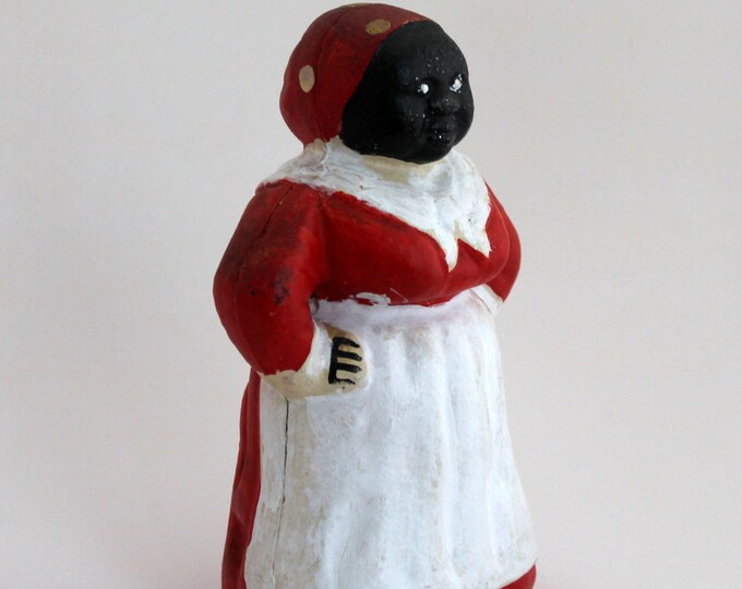 Mammy Cast Iron Bank, Black Americana Mammy, Vintage Cast Iron Coin ...