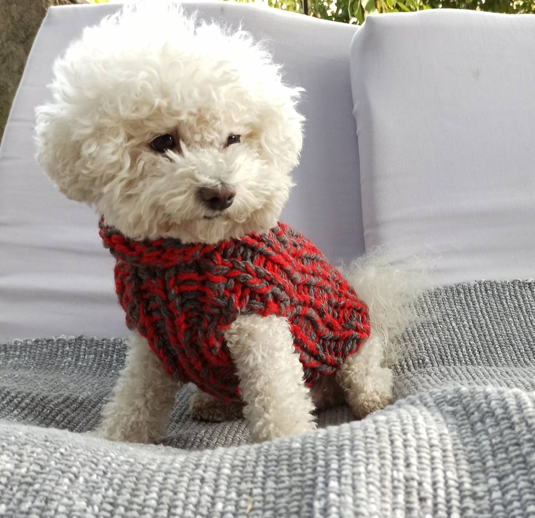 Dog Sweater With Collar. Pet Clothing. Dog Jacket. Dog Top. - Etsy