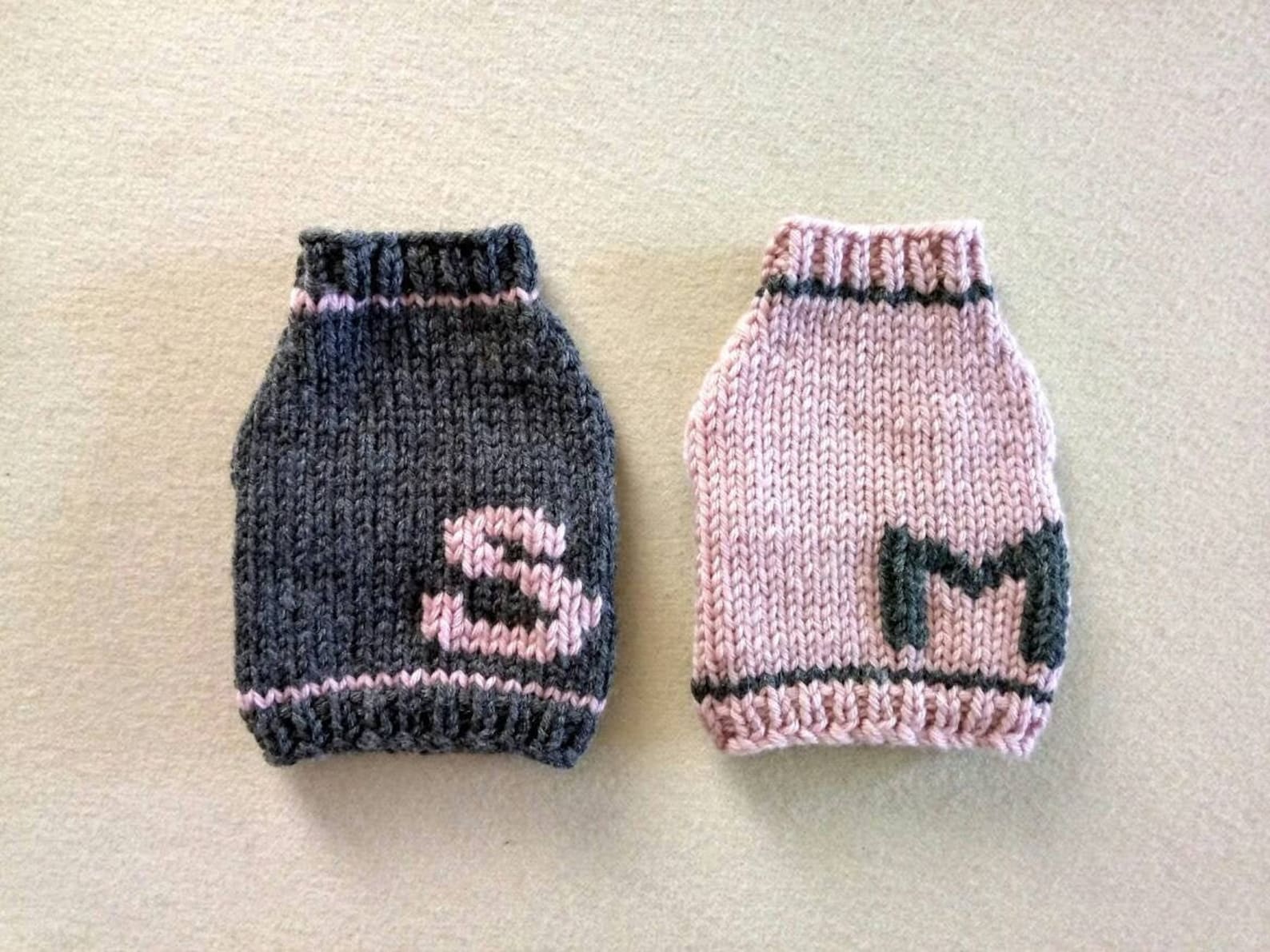 Monogram Dog Sweater Letter Dog Sweater Personalized Dog - Etsy