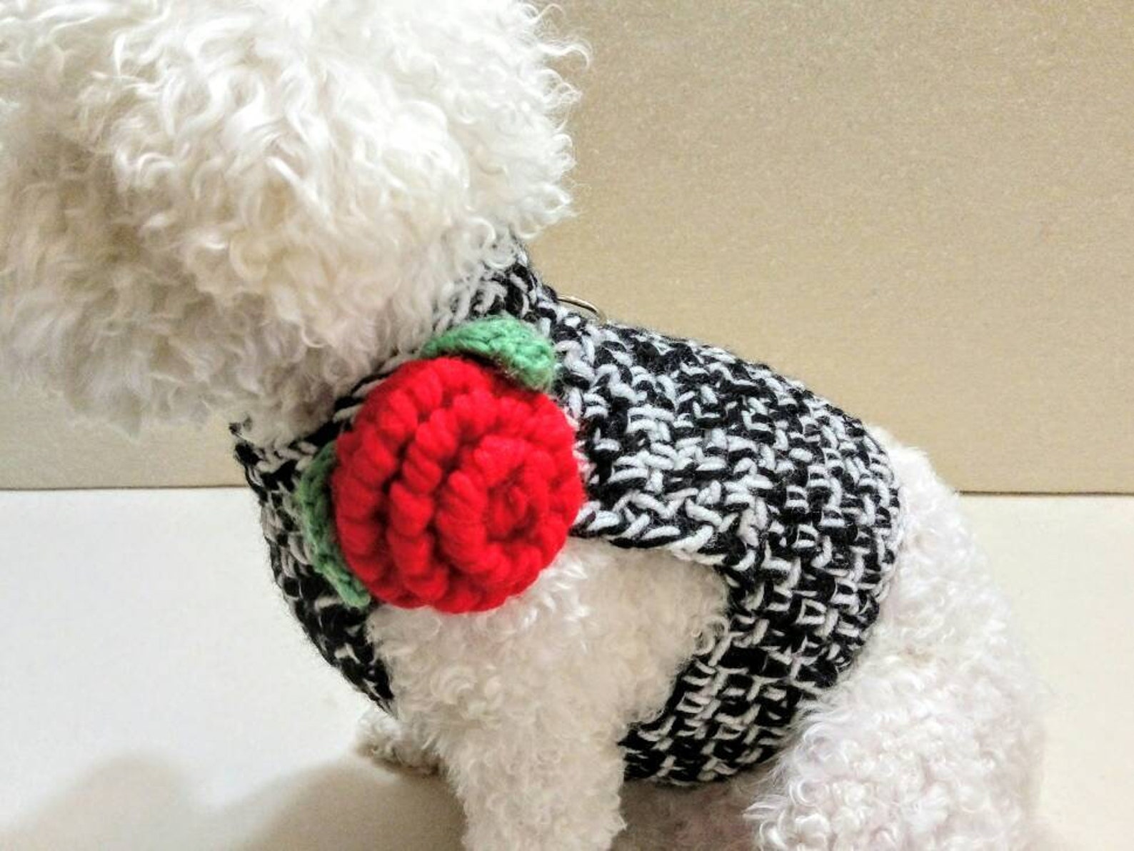 Crochet DOG Harness Pets Harness Small Dog Harness With Back - Etsy Canada
