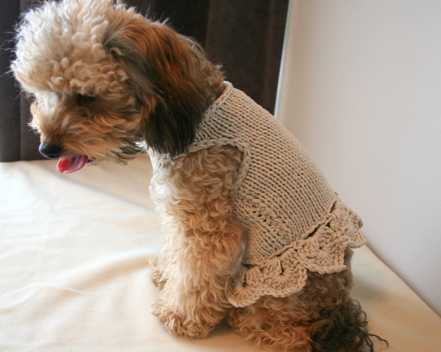 Abito elegante cane, Vestito cani estate, Maglione per cani, Abito in ...