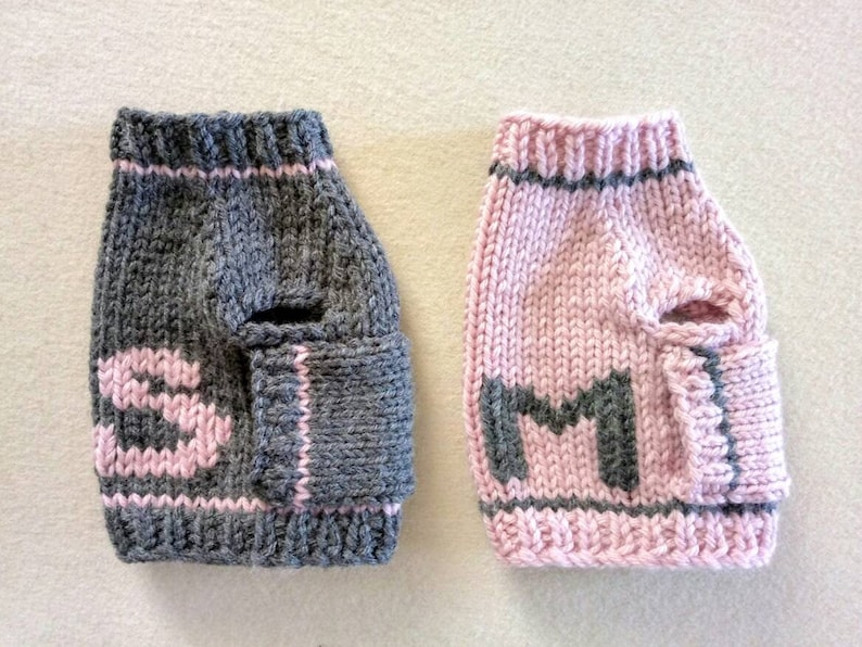 Monogram Dog Sweater Letter Dog Sweater Personalized Dog - Etsy