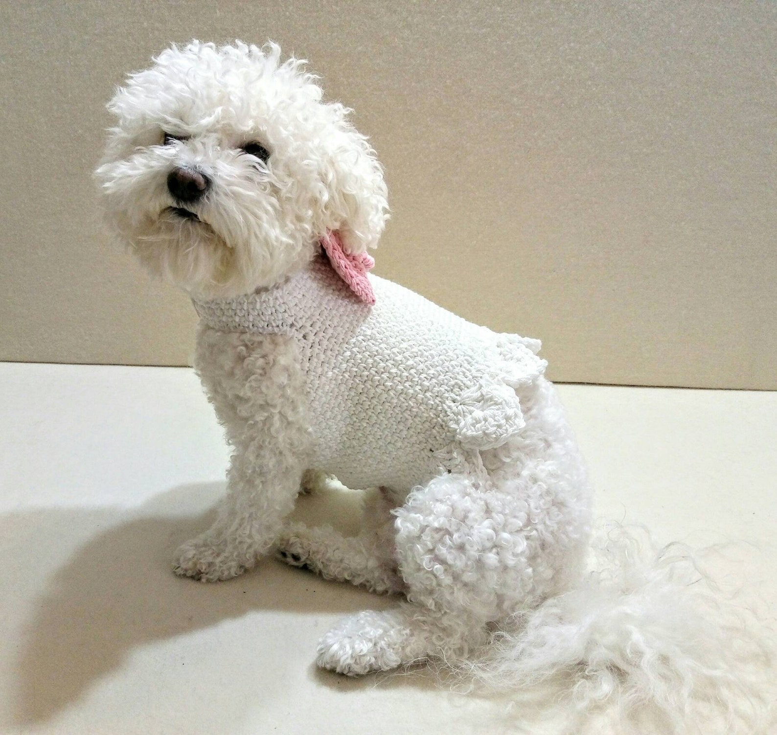 Crochet Dog Harness XXS Dog Clothes Cotton Dog Top Handmade - Etsy